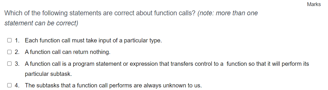 Solved Which of the following statements are correct about | Chegg.com