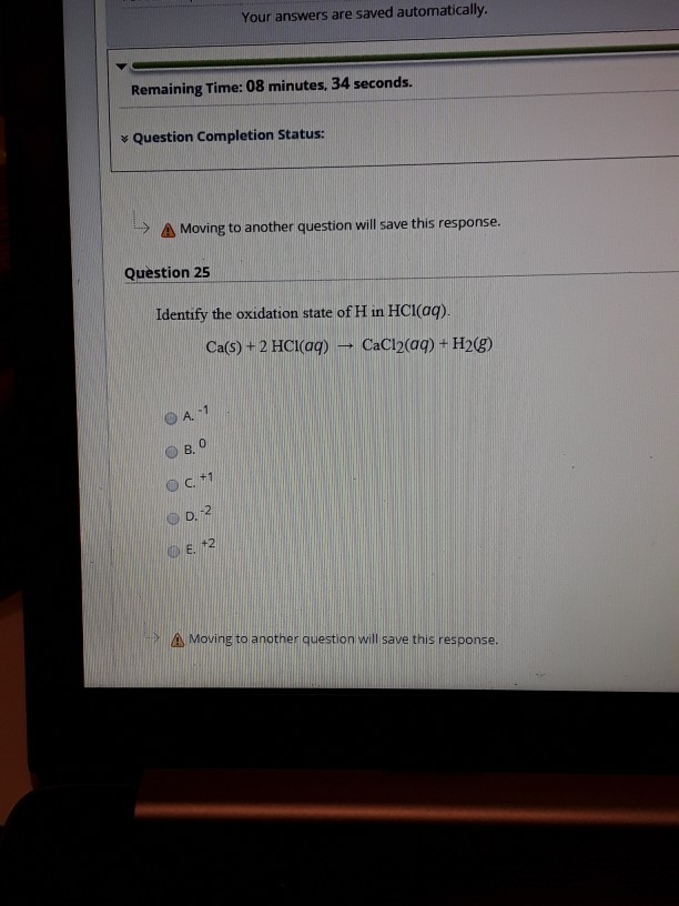 Solved Your answers are saved automatically. Remaining Time: | Chegg.com