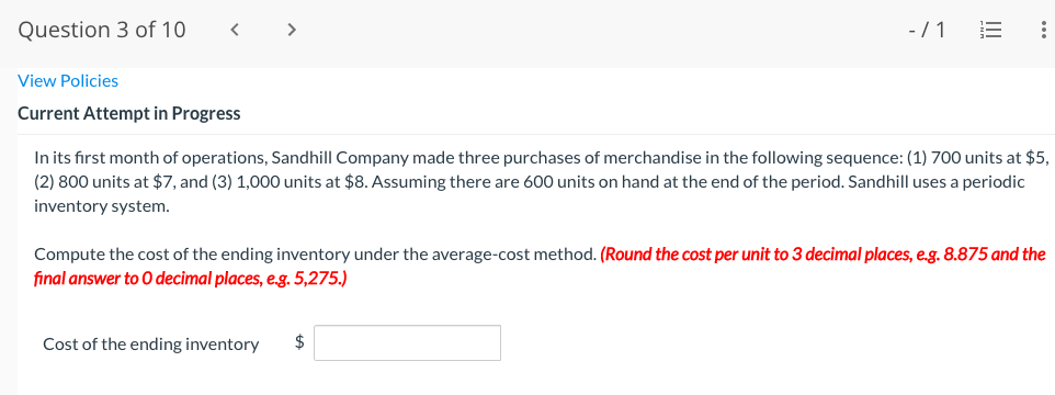 Solved In its first month of operations, Sandhill Company | Chegg.com