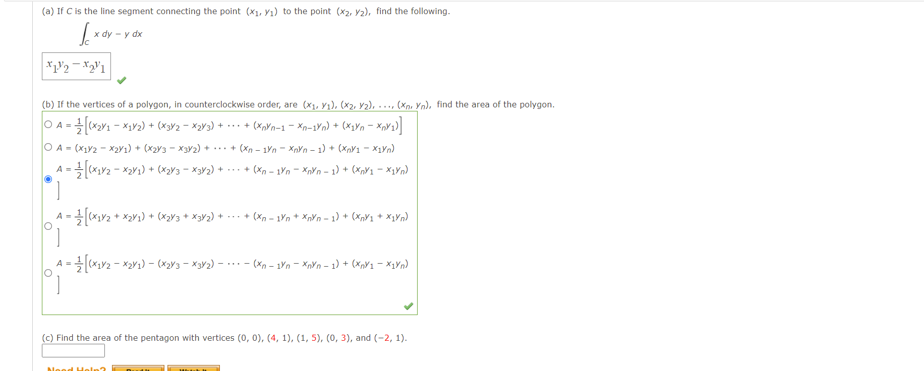 Solved (a) If C is the line segment connecting the point | Chegg.com