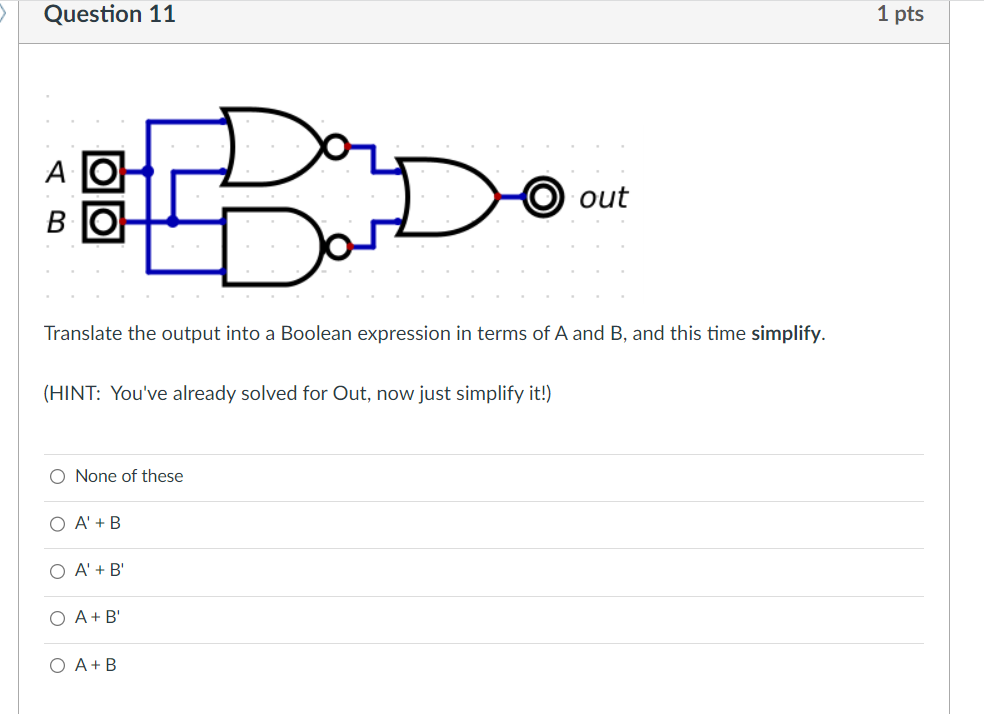 Solved Translate the output into a Boolean expression in | Chegg.com