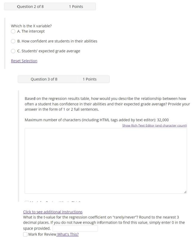 Solved Part 5 of 6 Using our Class Survey data, Prof. Denice | Chegg.com