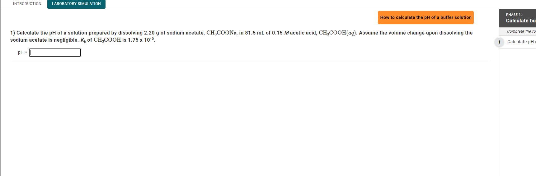 Solved INTRODUCTION LABORATORY SIMULATION How to calculate | Chegg.com