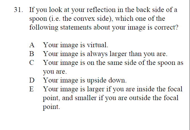 Solved If you look at your reflection in the back side of a | Chegg.com