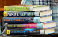 Solved Using the picture of a vertical stack of five books | Chegg.com
