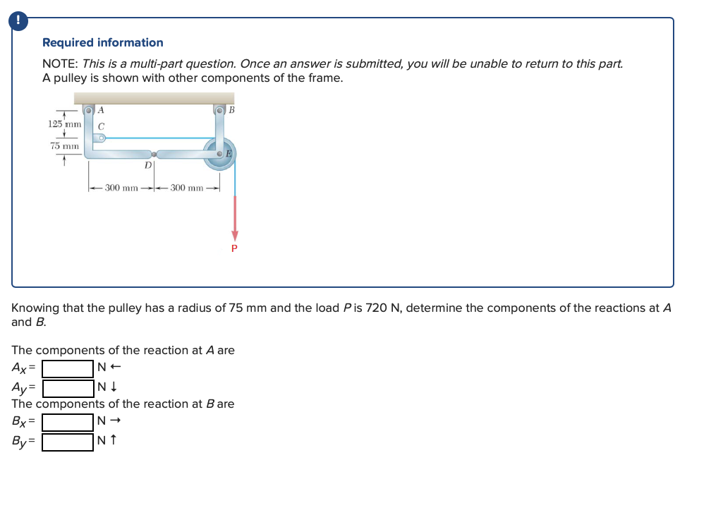Solved Required information NOTE: This is a multi-part | Chegg.com