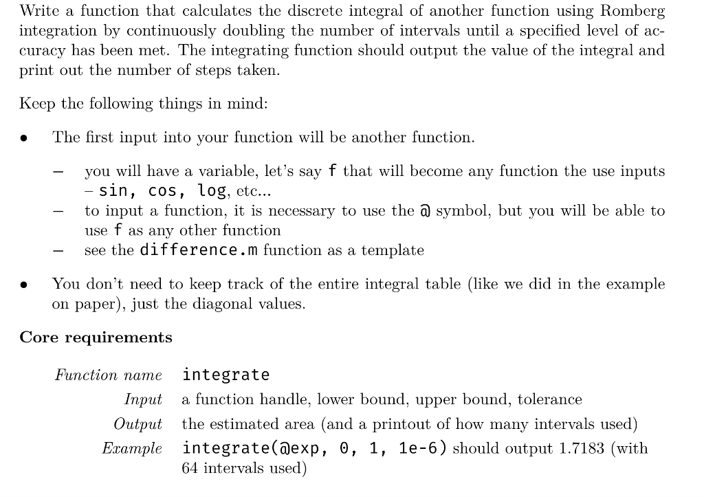 Write a function that calculates the discrete | Chegg.com