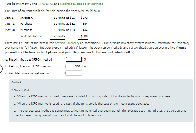 Solved Help me understand how to calculate the FIFO and LIFO | Chegg.com