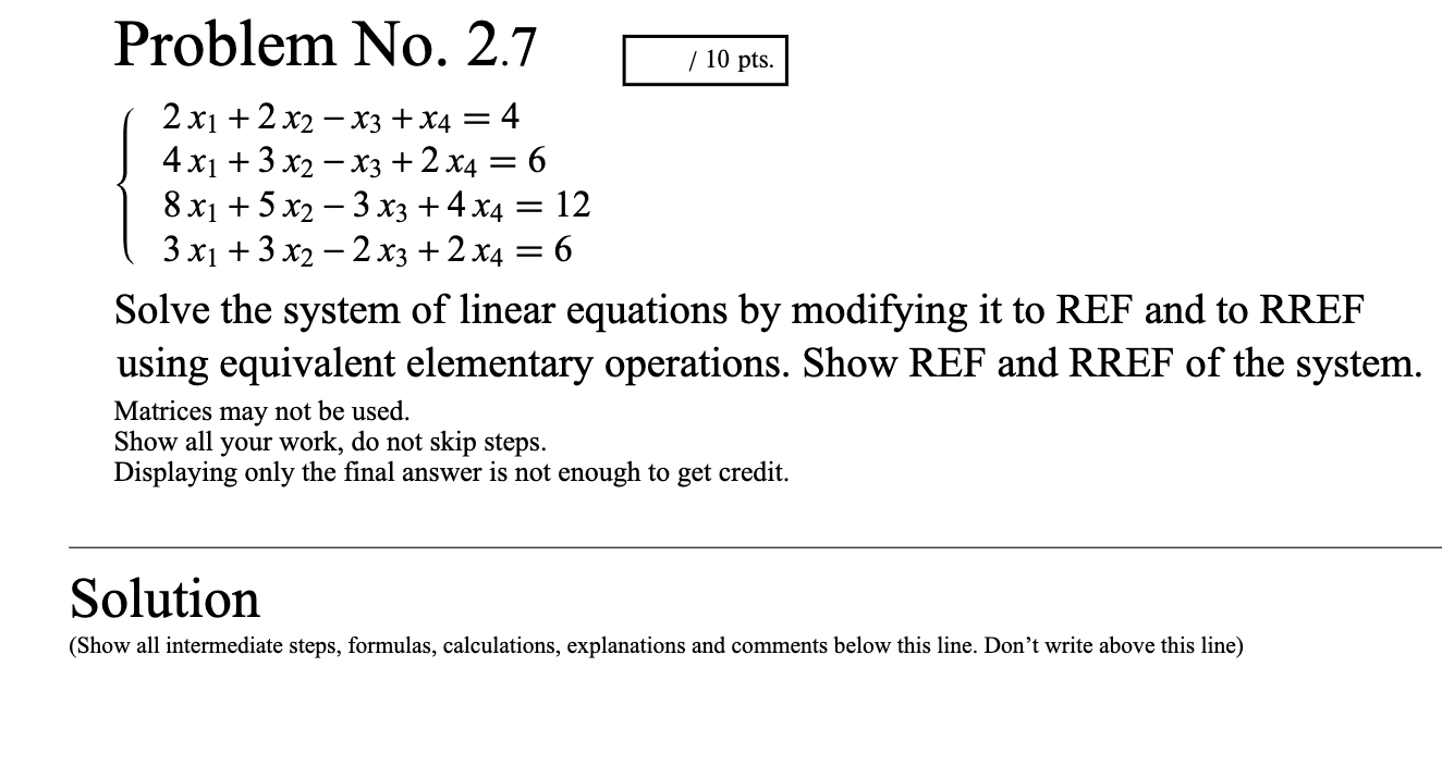 Solved Problem No. 2.6 | Chegg.com