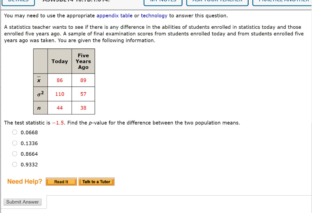 Solved You may need to use the appropriate appendix table or | Chegg.com