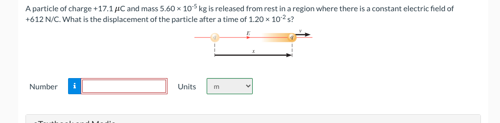 [Solved]: A particle of charge ( +17.1 mu mathrm{C} )