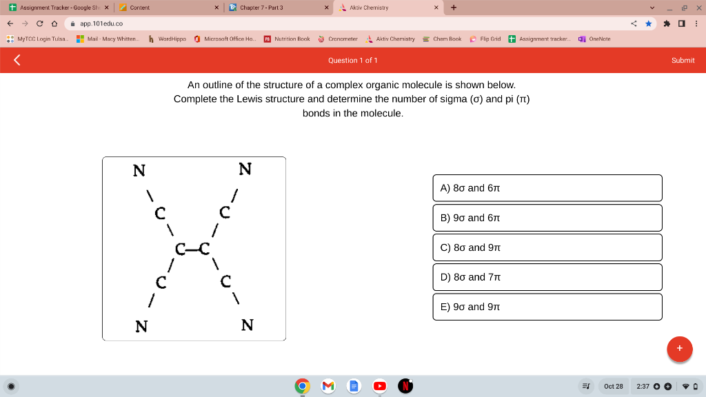 An outline of the structure of a complex organic | Chegg.com