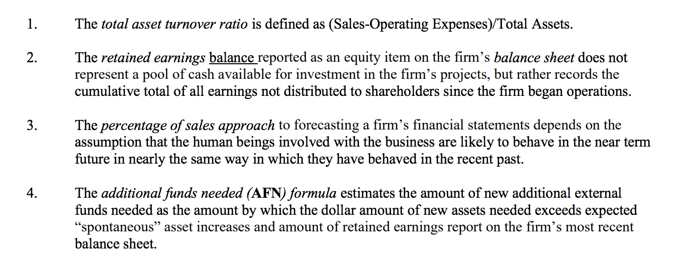 Solved 1. The total asset turnover ratio is defined as | Chegg.com