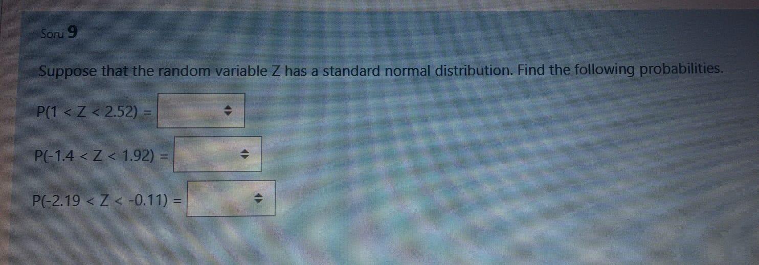 Solved Sor 9 Suppose that the random variable Z has a | Chegg.com