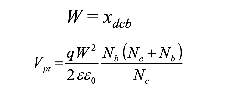 Solved Find the punch-through voltage, Vpt, due to Early | Chegg.com