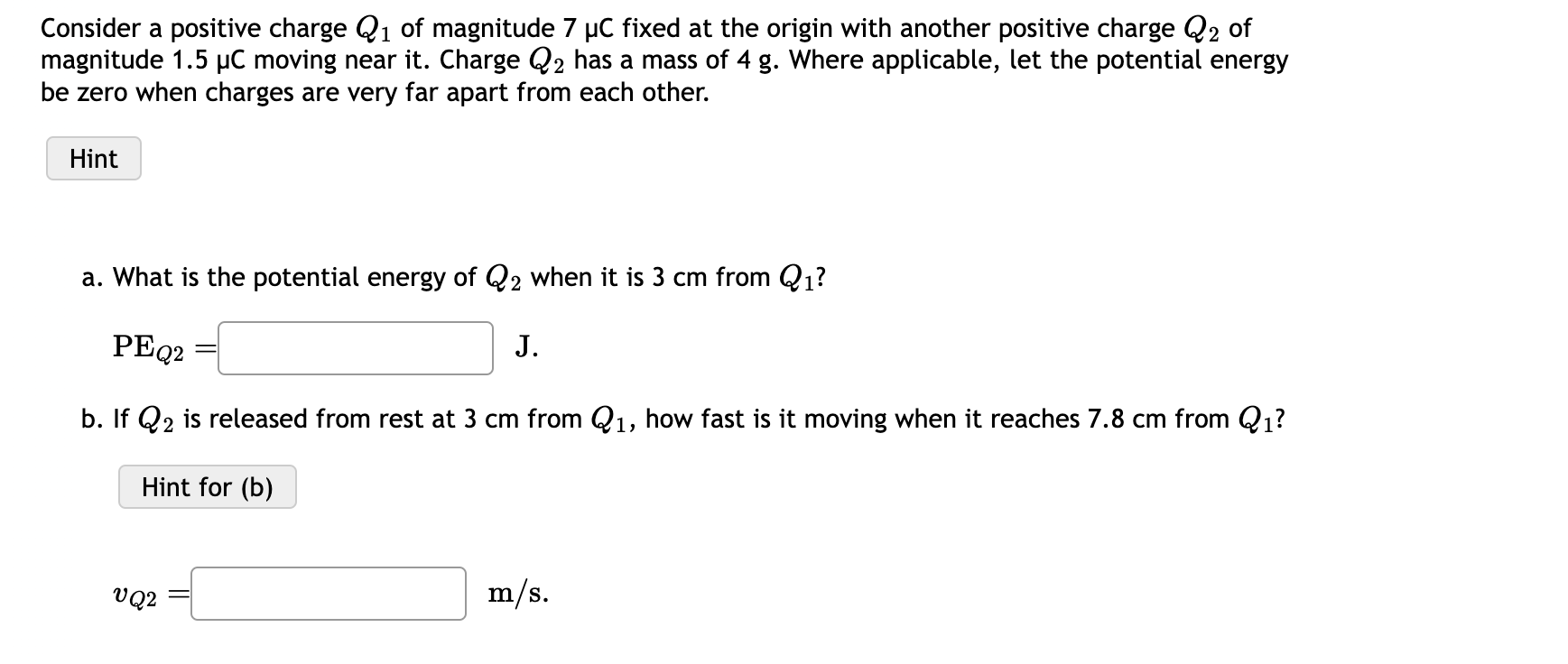 Solved Consider a positive charge Q1 ﻿of magnitude 7μC | Chegg.com