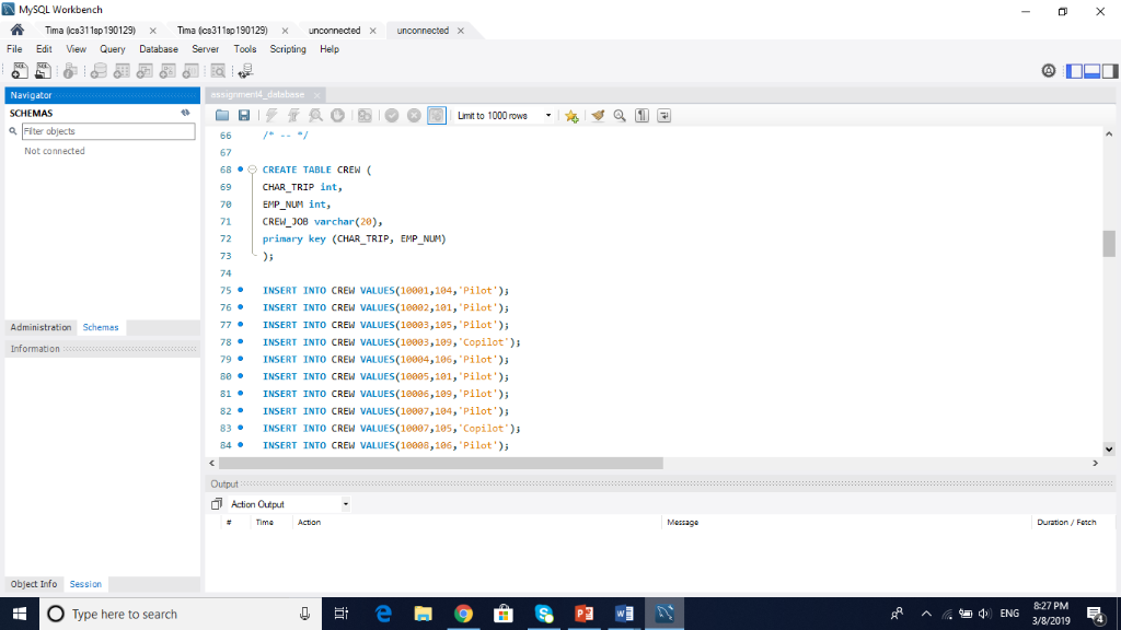 Solved Homework4 Triggers and P... A Timofey Fadeyev - × | Chegg.com