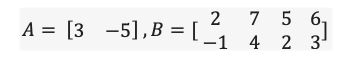 Solved two matrices A and B are given. Calculate whichever | Chegg.com