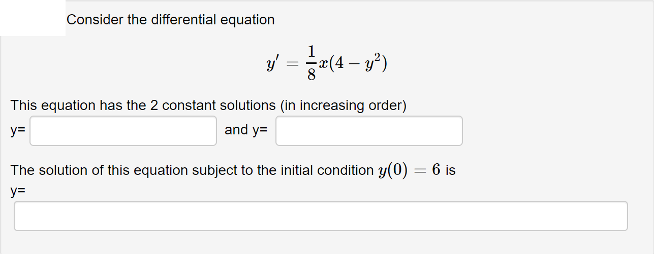 Solved Consider the differential equation - y²) This | Chegg.com