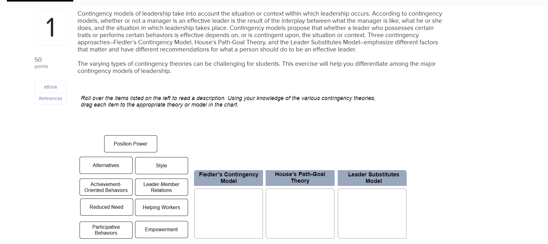 Solved Differentiating Among the Contingency | Chegg.com