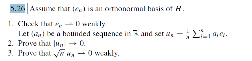 Solved Assume That En ﻿is An Orthonormal Basis Of H Check