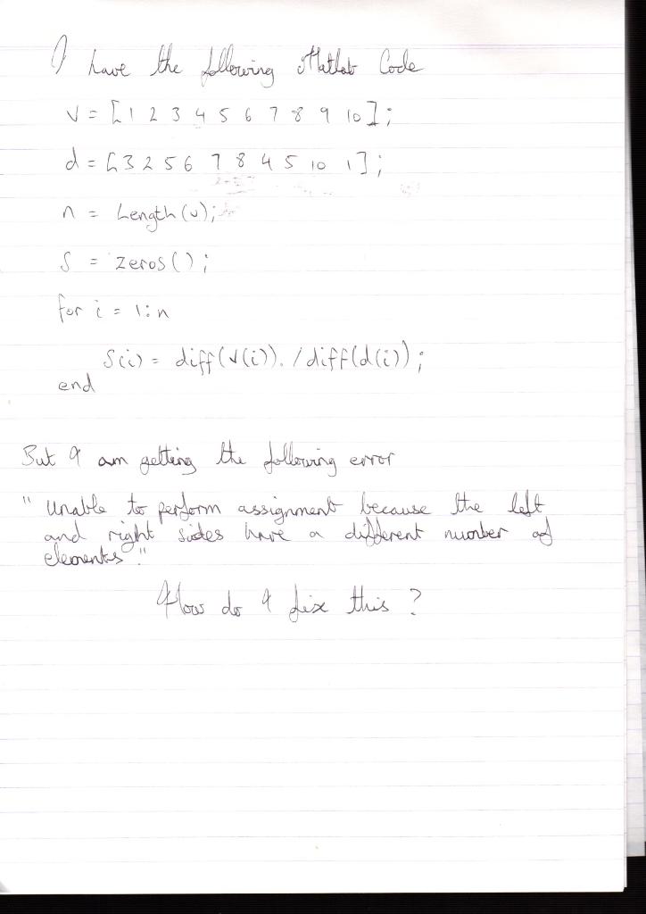 Solved I am trying to calculate the derivate in matlab using | Chegg.com