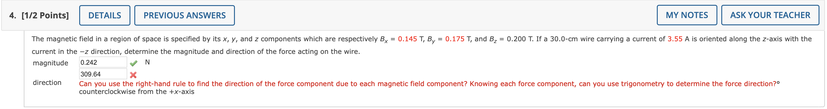 Solved 4. [1/2 Points] DETAILS PREVIOUS ANSWERS MY NOTES ASK | Chegg.com