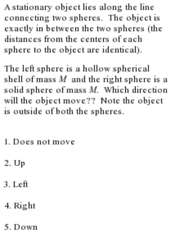 Solved A stationary object lics along the line connecting | Chegg.com