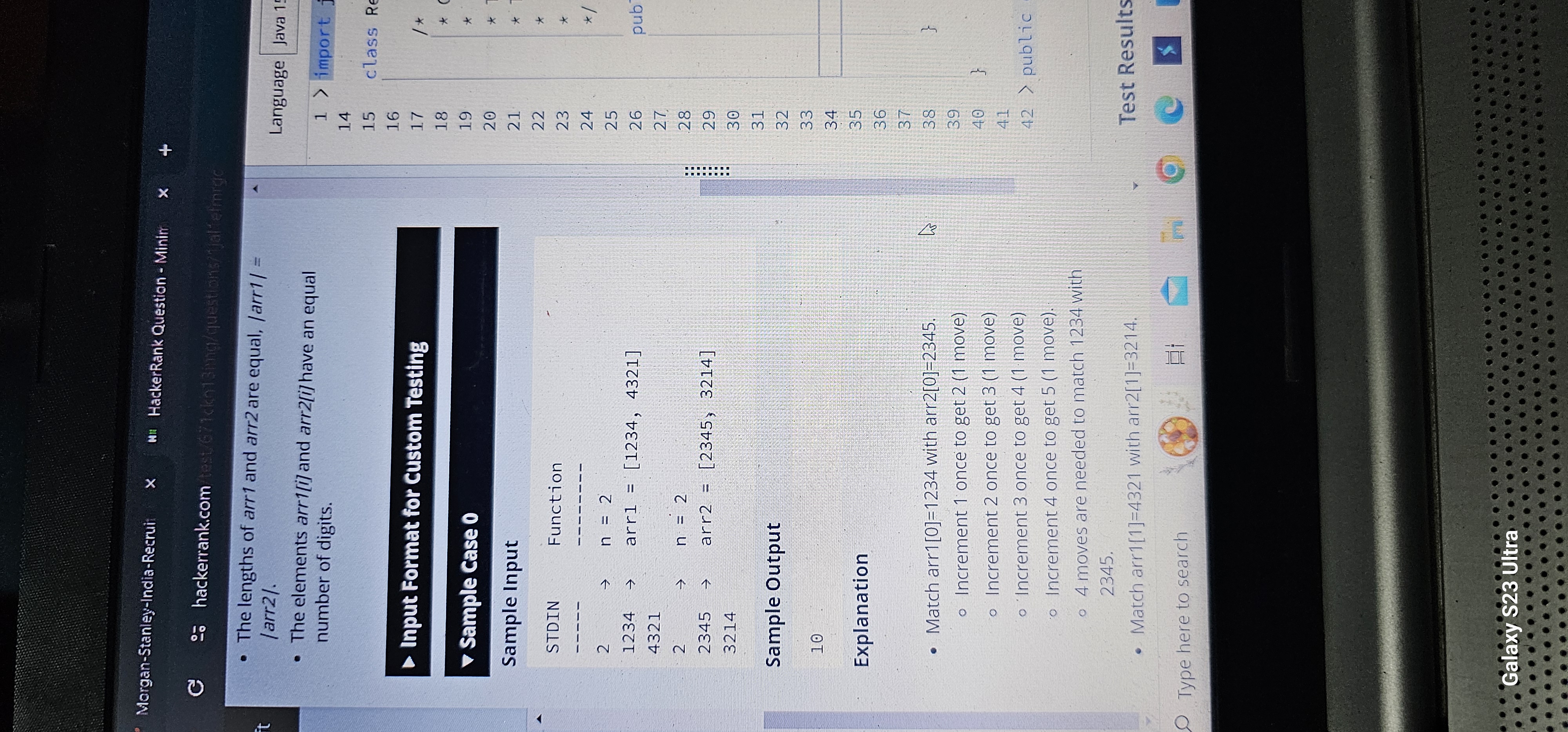 Solved The lengths of arr 1 ﻿and arr 2 ﻿are equal, | Chegg.com