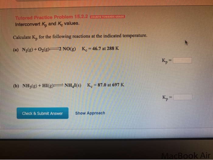 Solved Tutored Practice Problem 15.2.2 coUNTS TOWARDS CRADE | Chegg.com