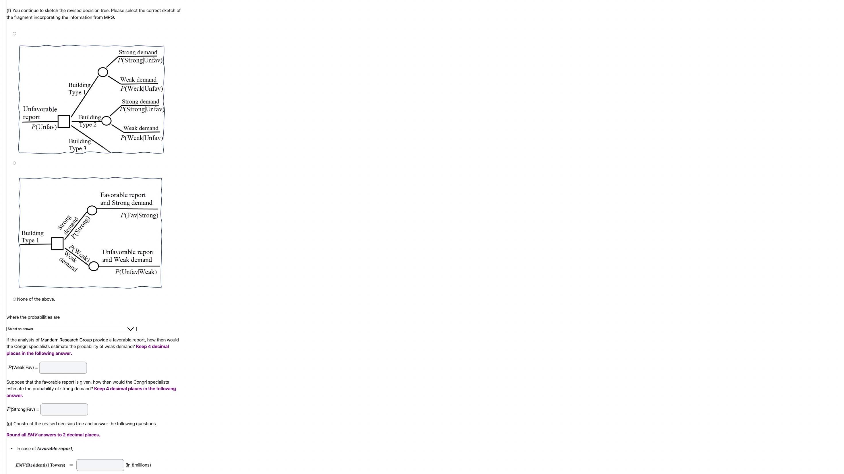 Solved Revised Decision Tree PartThe recent dramatic | Chegg.com