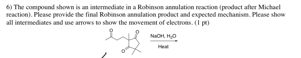 Solved The compound shown is an intermediate in a Robinson | Chegg.com