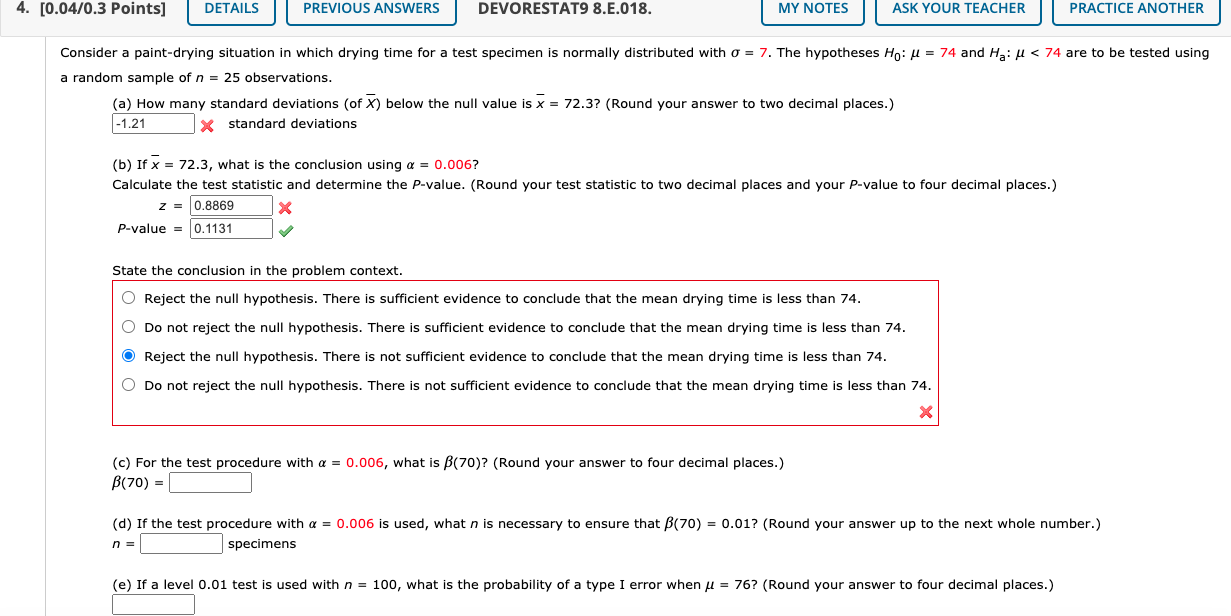 Solved 4. [0.0470.3 Points] DETAILS PREVIOUS ANSWERS | Chegg.com