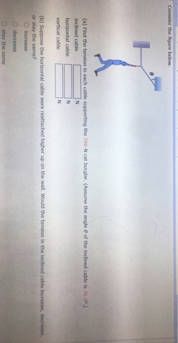 Solved Consider the figure below (a) Find the tension in | Chegg.com