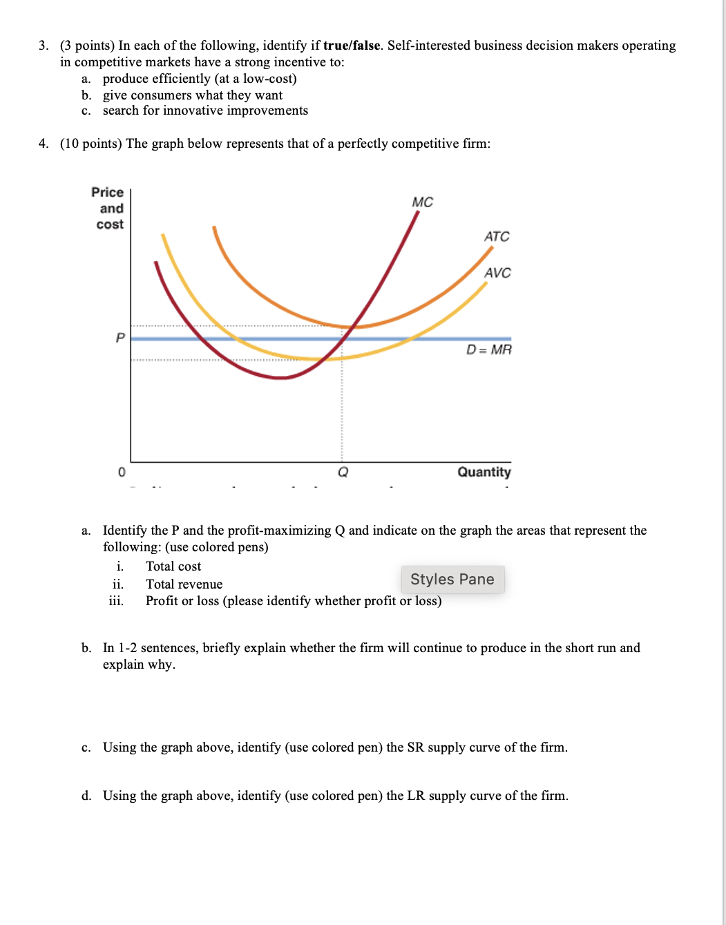 Solved 3. (3 points) In each of the following, identify if | Chegg.com