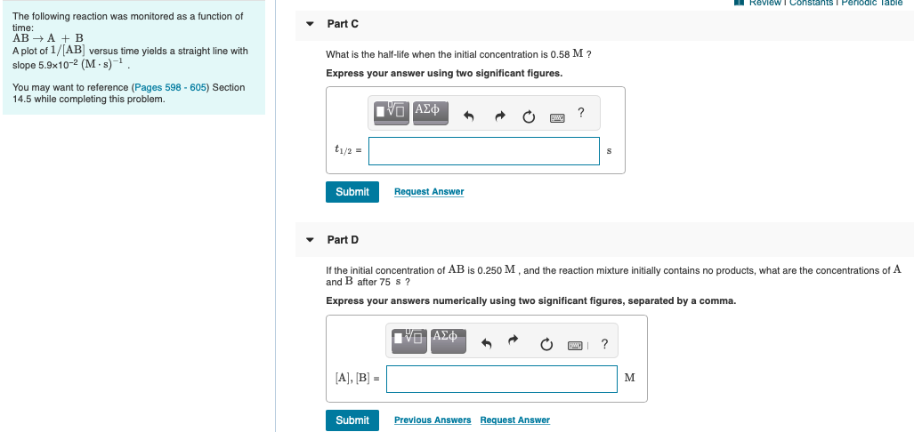 Solved 11 Review Constants I Penodic Table Part The | Chegg.com