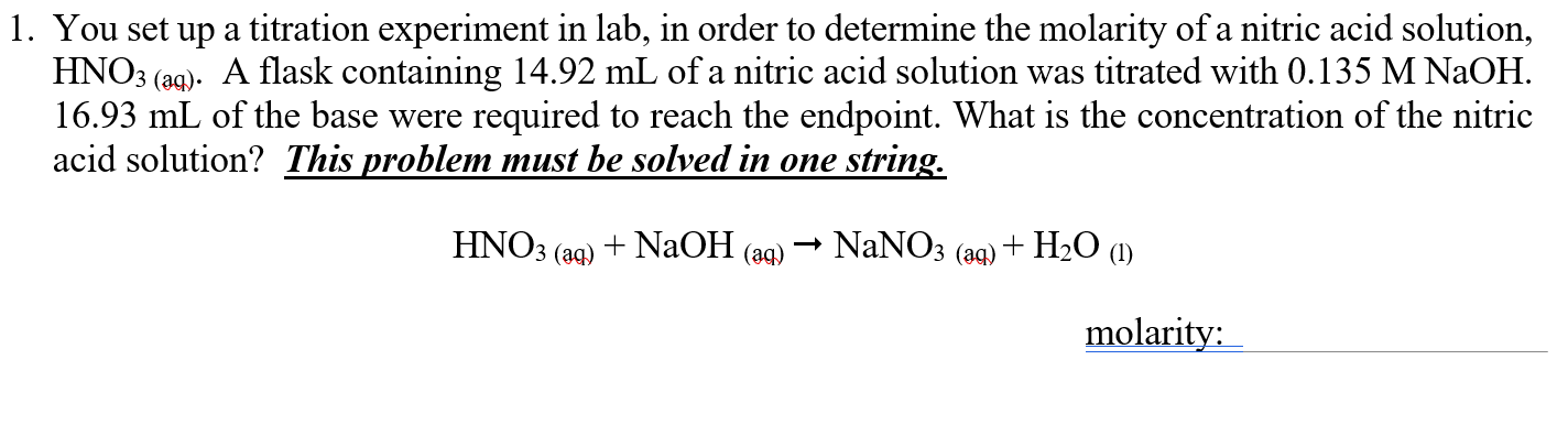 Solved How could this be solved with a stoichiometric train | Chegg.com