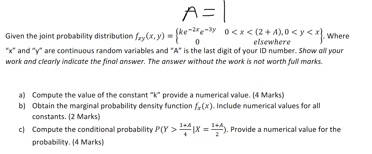 Solved A=1 { = |X = 144). Provide a numerical value for the | Chegg.com
