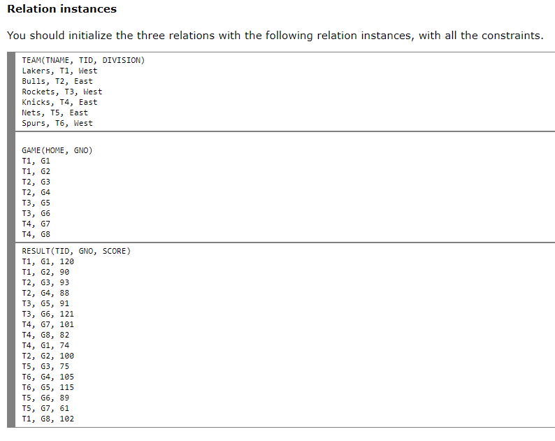 Solved Code (Q1-Q3) in relational algebra To avoid working | Chegg.com