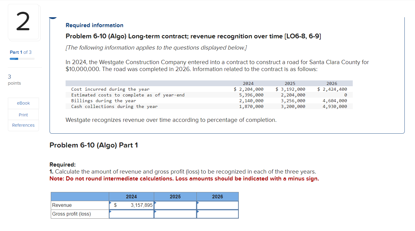 Solved Required information Problem 6-10 (Algo) Long-term | Chegg.com