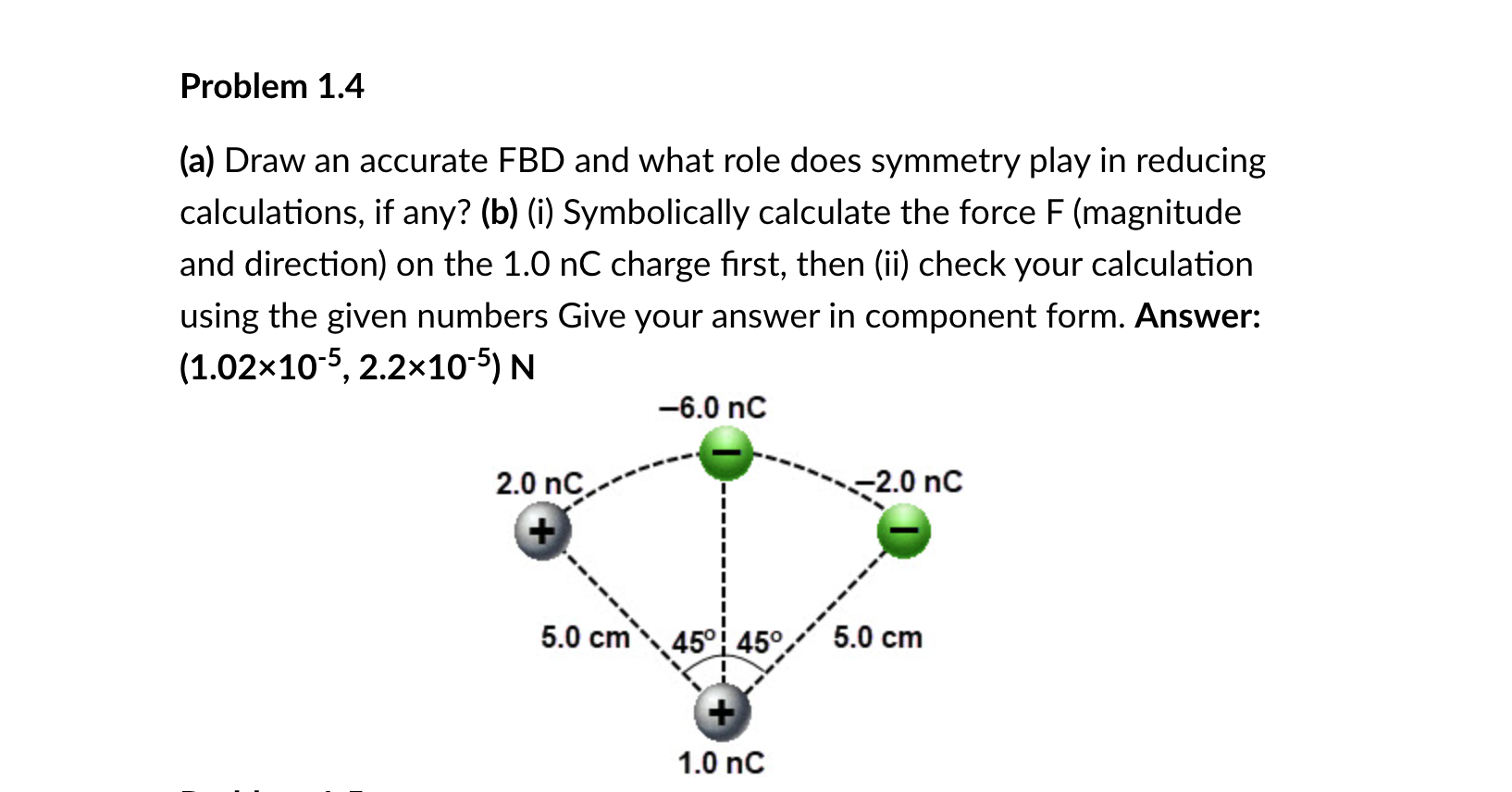 Solved Problem 1.4 (a) Draw an accurate FBD and what role | Chegg.com