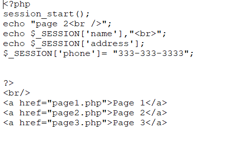 1. Use the page1.php and page2, page3 examples in | Chegg.com