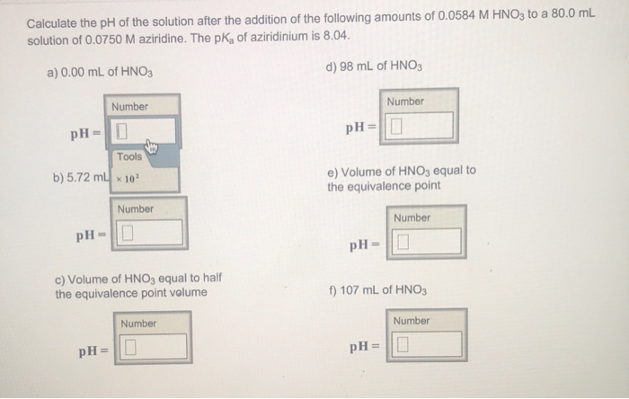 Solved Calculate the pH of the solution after the addition | Chegg.com