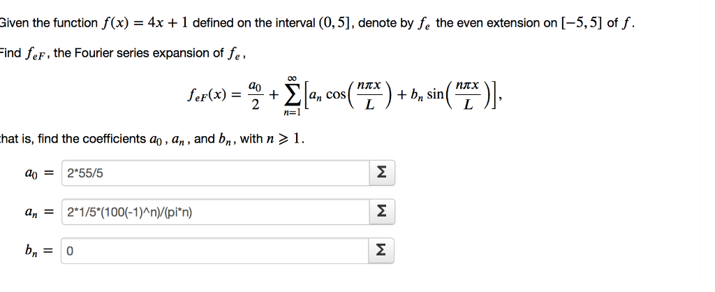 Solved Given The Function F X 4x 1 Defined On The