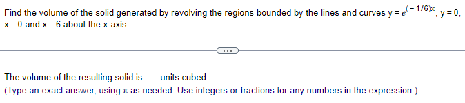 Solved Find the volume of the solid generated by revolving | Chegg.com