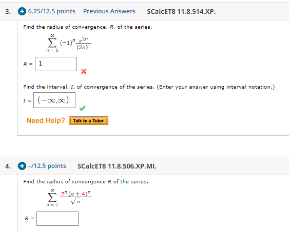 Solved 3. + 6.25/12.5 points Previous Answers CalcET8 | Chegg.com