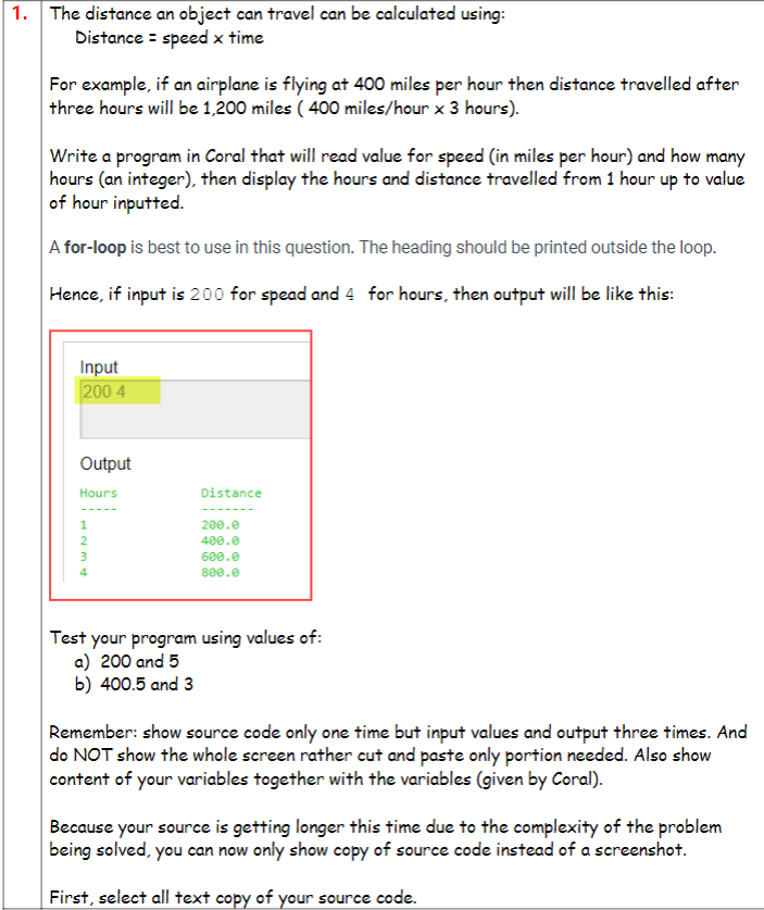Solved 1. The distance an object can travel can be | Chegg.com