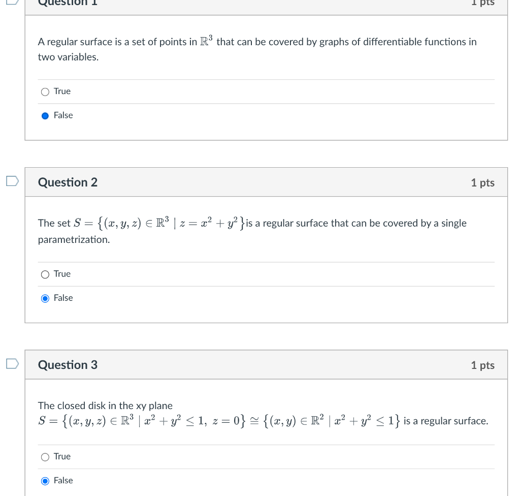 Solved A regular surface is a set of points in R3 that can | Chegg.com