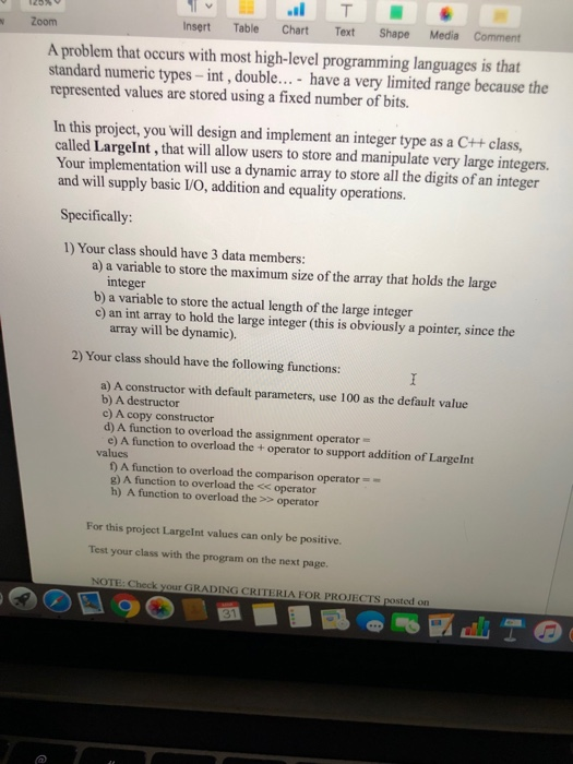 Solved Zoom Insert Table Chart TextShape Media Comment A | Chegg.com