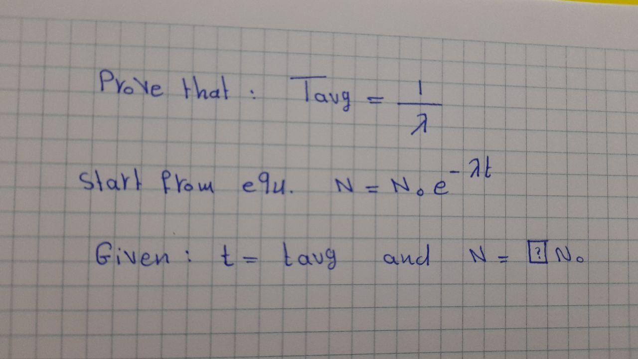 Solved Prove that. Taug - 1 7 start from equ. - at N = Noe | Chegg.com